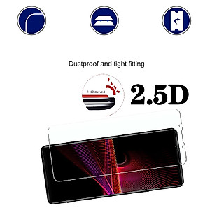 [3 Pack] KELOLIN Screen Protector for Xperia 1 III, Easy to Install, HD Anti-Scratch Anti-Fingerprint No-Bubble Tempered Glass Screen Protector Compatible with Xperia 1 III