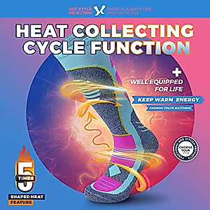 AII 2 pairs Athlete High Performance Unisex Knee Length Ski Socks For Men and Women, Winter Performance Socks，Snowboard socks