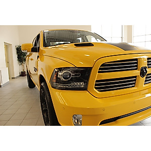 Mopar Pair Of Dodge Ram 1500 2500 3500 Black Projector Headlights OEM