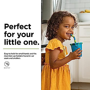 Klean Kanteen Kid Cup 10oz Stainless Steel Cup with Spill-Poof Straw Lid - Hawaiian Ocean