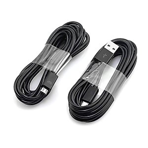 ZRM&E 2-Pack 3m PS4 USB Gamepad Charging Data Cable Video Game Accessories USB to Micro USB Game Controller Power Supply Charger Cable for XBOXONE Playstation 4 Controller