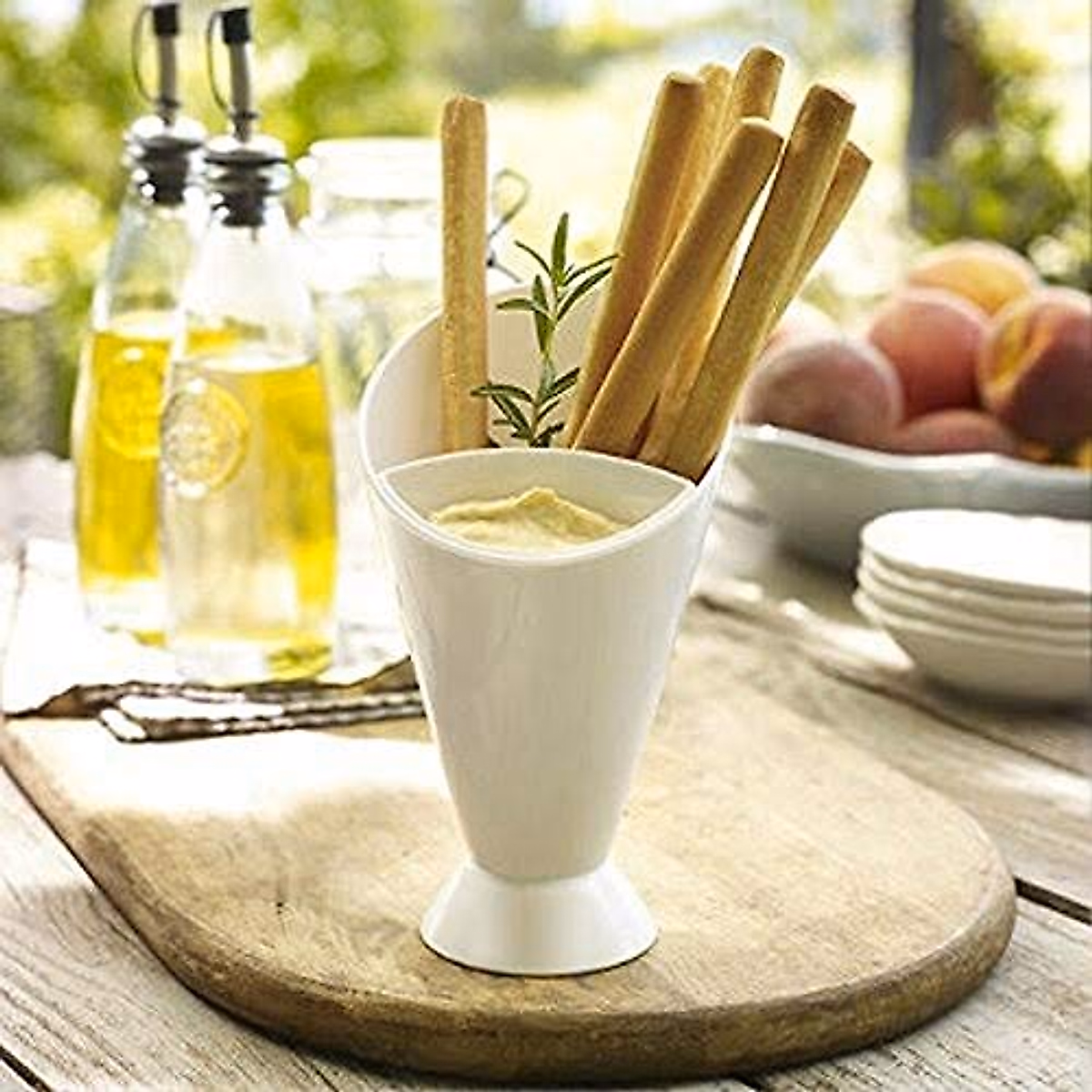 Chip and Dip French Fry Cone & Dipping Cup Veggies and Dipping Finger Foods