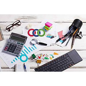 Cridoz 15 Rolls 1/8 Whiteboard Thin Tape Pinstripe Art Tape Dry Erase Board Grid Tape Lines Pinstriping Electrical Marking Tape, Assorted Colors