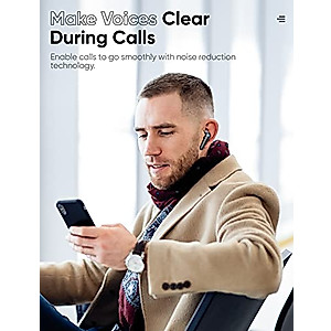 Bluetooth Earbuds, Wireless Earphones for iPhone & Android, Bluetooth 5.2 in-Ear Headphones Touch Control, Fast Charge, LCD Power Display, 30H Play Time, Built-in Mic Ear Buds for Home Office Sports