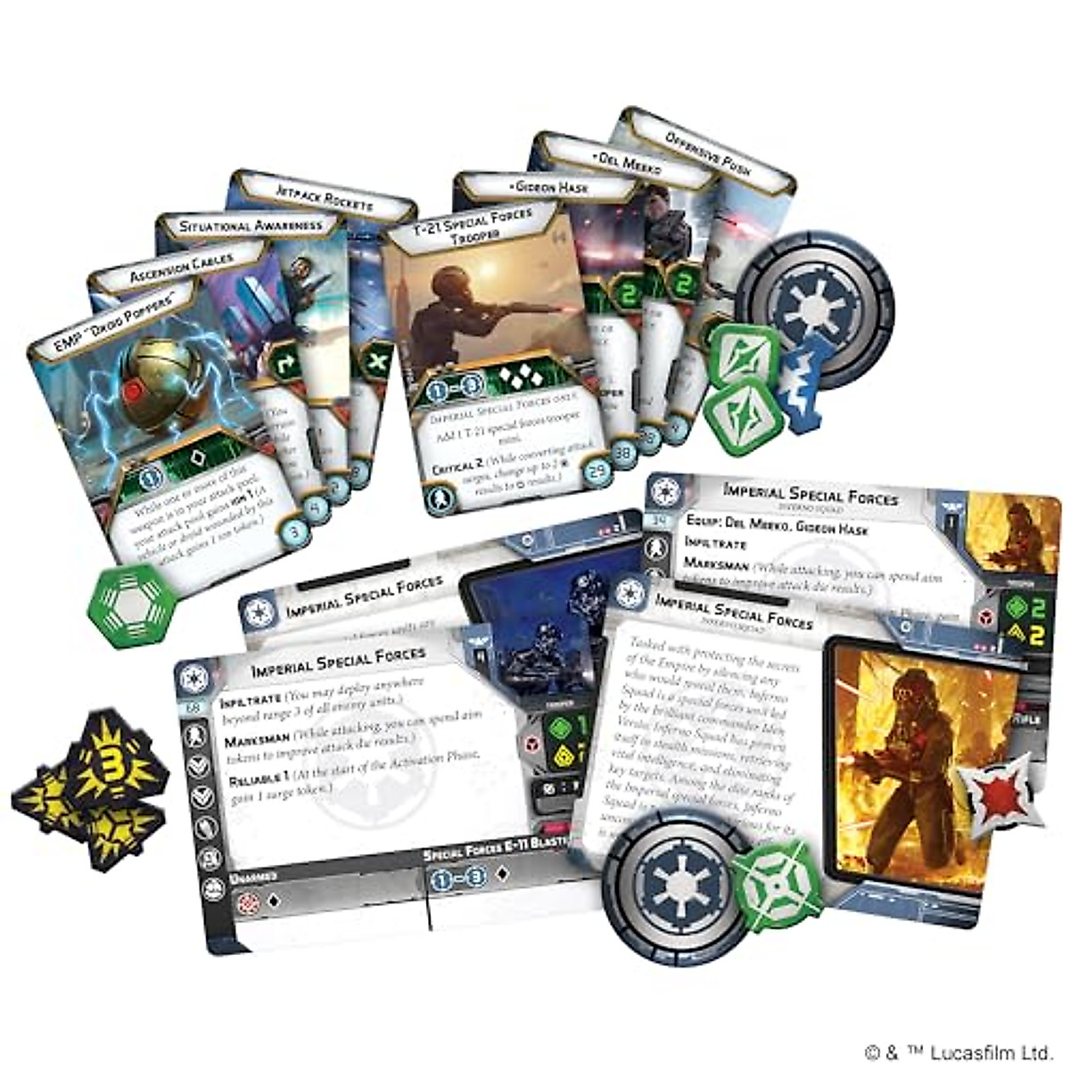 Atomic Mass Games Star Wars: Legion Inferno Squad Unit Expansion - Join Elite Imperial Special Forces! Tabletop Miniatures Strategy Game for Kids & Adults, Ages 14+, 2 Players, 3 Hr Playtime, Made