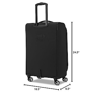 Samsonite Saire LTE Softside Expandable Luggage Wheels, Black, Medium Spinner