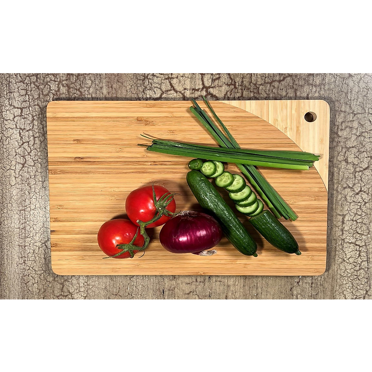 Simply Bamboo Maui Bamboo Cutting Board for Kitchen | Chopping Board | Carving/Slicing Vegetables, Meat, Fruits - 18'' x 12'' x 0.75"