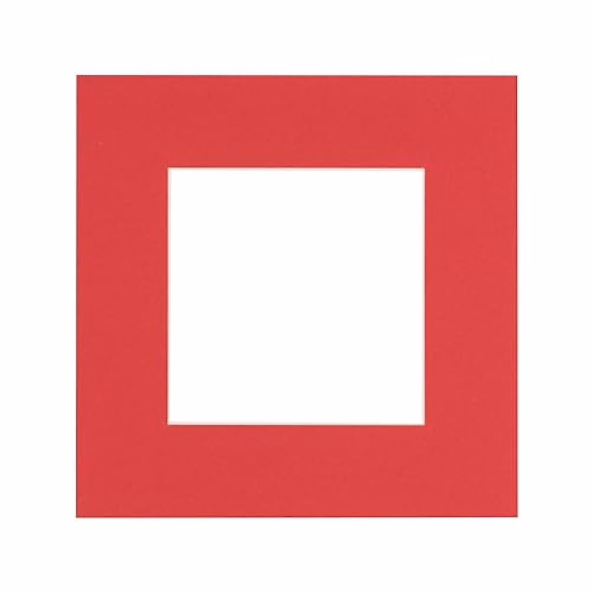 CountryArtHouse Cardinal Red Acid Free 32x32 Square Picture Frame Mat with White Core Bevel Cut for 28x28 Pictures - Fits 32x32 Frame - Pack of 1 Matboard Show Kit with Acid Free Backing & Clear Bag