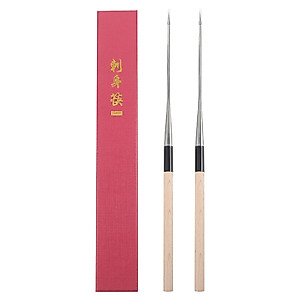DOITOOL 2pcs Sushi Chopstick Sashimi Chopsticks Point Head Japanese Chopsticks Japanese Sushi Chef Tableware for Home Kitchen Restaurant 150mm