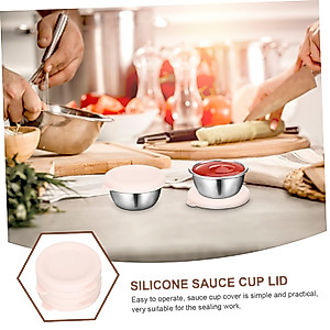 RORPOIR Soy Sauce Bowls Lids Kitchen Condiment Dishes Vinegar Dish Lids Random Color
