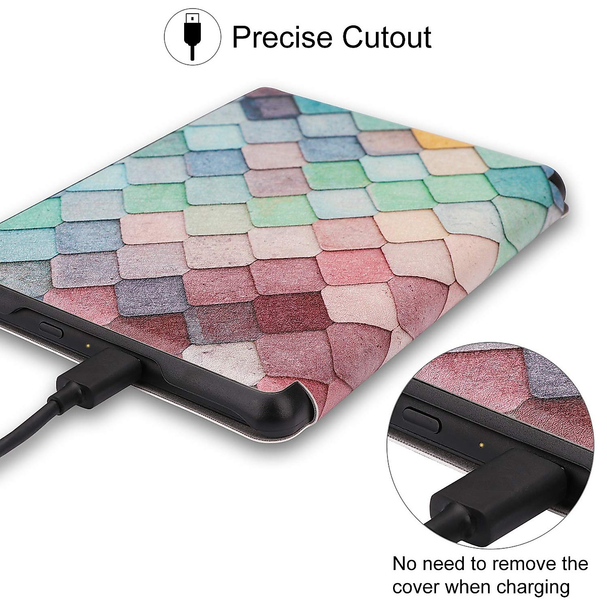 WALNEW Cover Case Only for Kindle (Model No. J9G29R) 10th Gen 2019 Released - Slim Auto Wake/Sleep Protective PU Leather Case for Kindle 2019