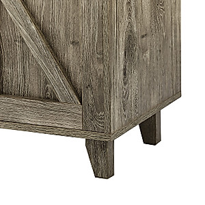 GOOD & GRACIOUS Sideboard for Livingroom, 50 inch Farmhouse TV Stand with Sliding Barn Doors, Sideboard Buffet 3-Tier Storage Cabinet for Kitchen