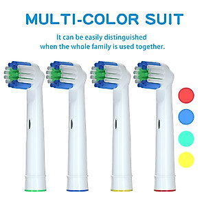 Electric Toothbrush Replacement Heads Compatible with Oral-B Soft Bristles Replacements Brush Heads 16 Pack