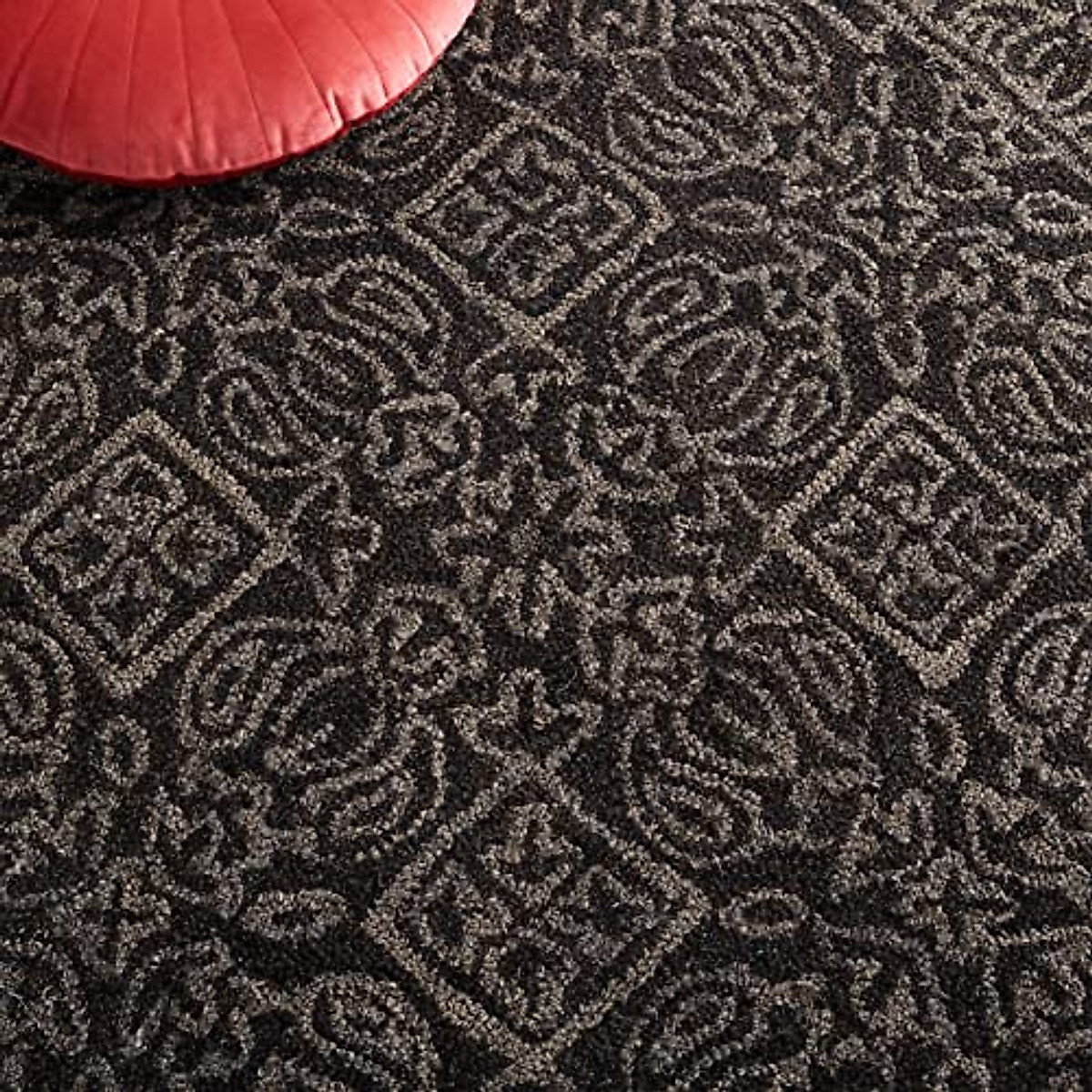 SAFAVIEH Dip Dye Collection Area Rug - 8' x 10', Dark Grey, Handmade Oriental Diamond Wool, Ideal for High Traffic Areas in Living Room, Bedroom (DDY151H)