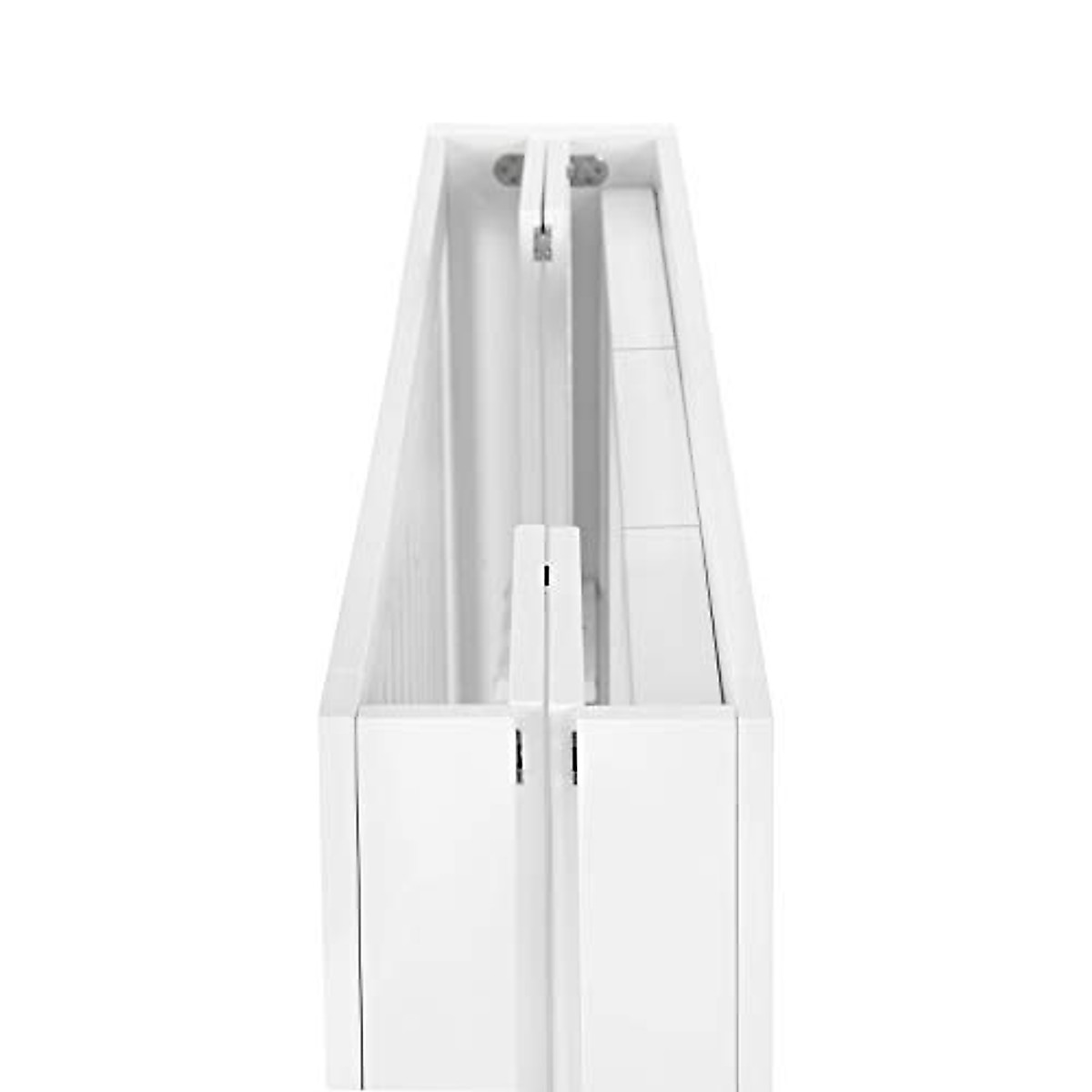 Babyletto Maki Full-Size 2-in-1 Portable Folding Crib with Toddler Bed Conversion Kit in White, Greenguard Gold Certified