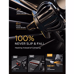 AINOPE Car Phone Holder Mount 2023 Upgrade Gravity Car Phone Mount with Newest Air Vent Clip Auto Lock Hands Free Cell Phone Holder Mount for Car Compatible for iPhone 14 Pro Max 13 12 & All Phones