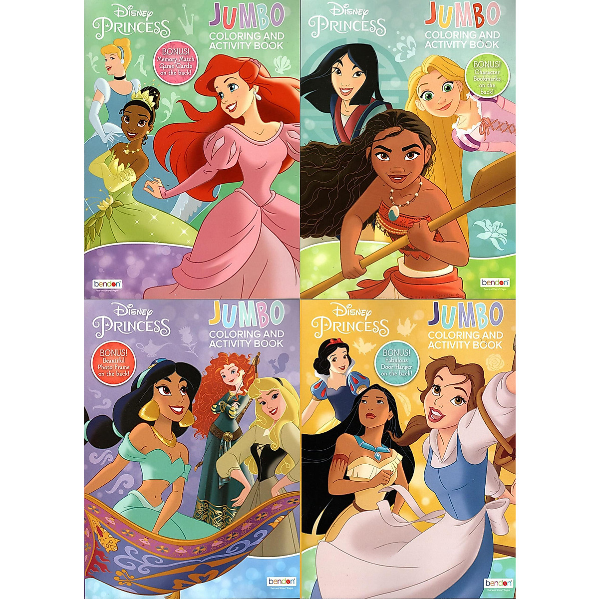 Disney Princess Coloring Book Set for Kids - Bundle with Activities, Stickers, and Games Featuring Disney Princesses Cinderella, Rapunzel, Ariel, More | Disney Princess Activities