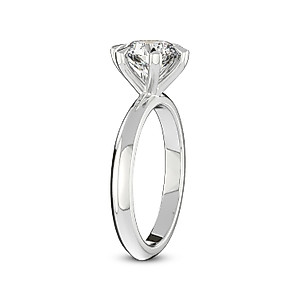 FRIENDLY DIAMONDS 3 Carat IGI Certified Round Shape Lab Grown Diamond Ring | 14K Or 18K White, Yellow Or Rose Gold | Alora Lab Diamond Ring | FG-VS1-VS2 Quality
