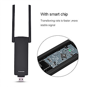 WiFi Extender, 300Mbps USB WiFi Network Signal Range Extender Wireless Internet Booster Dual Antenna Wireless Router Repeater AP Amplifier