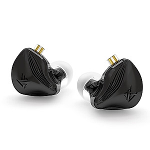 KZ ZEX in Ear Earphones, Electrostatic Wired HiFi Earbuds, KZ Low Voltage Electrostatic Dual Magnetic Dynamic Unit Noise Cancelling Headphones(Black Mic)