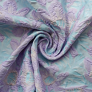 XMTXZYM 2 Meter Embossed Jacquard Fabric Women's Coat Dress DIY Sewing Fabric