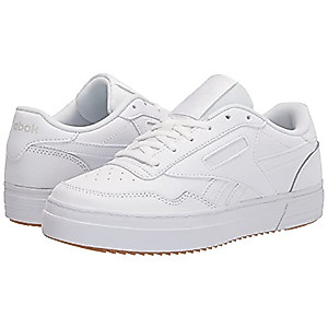 Reebok women's Club Memt Sneaker, White/True Grey/Rubber Gum, 8 US
