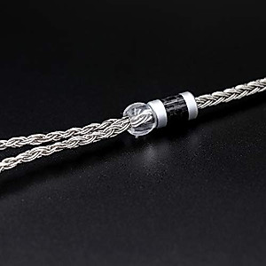 Linsoul Tripowin Zonie 16 Core Silver Plated Earphone Cable for BL03 TRN V90 V80 AS10 ZS10 ZS6 ES4 iems (2pin-0.78mm, 3.5mm, Grey)