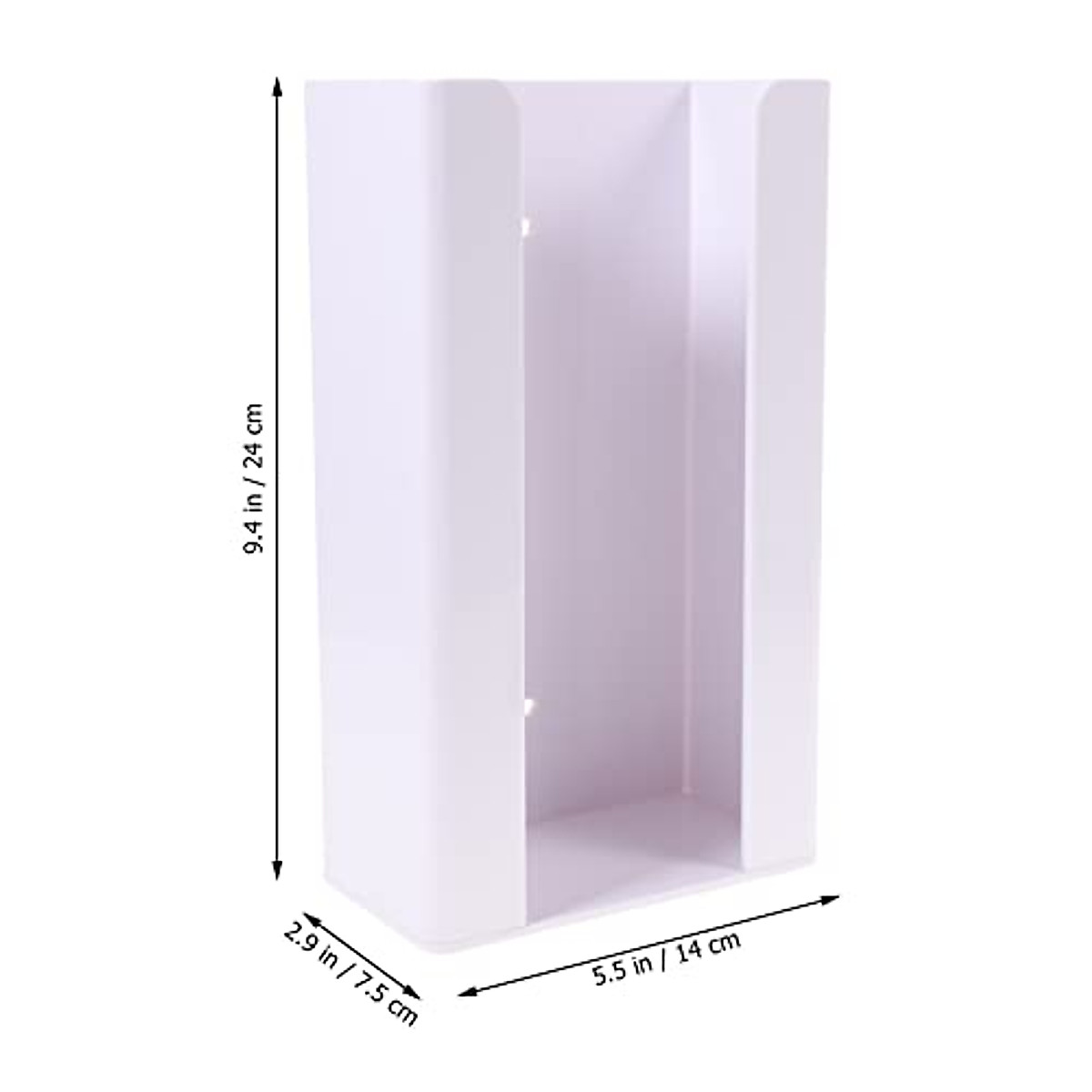 Scicalife Hygiene Station Desktop Tissue Box Gloves Holder Face Towel Storage Box with Wall Mounting Holes