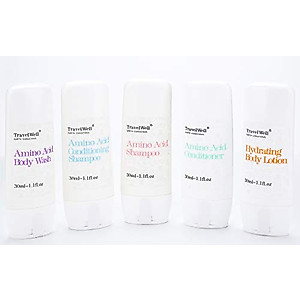 Travel Well Hotel Travel Size Guest Conditioner 1.0 Fl Oz/30ml, Individually Wrapped 200 Bottles per Box