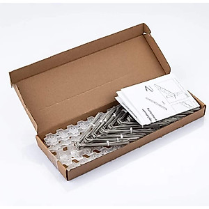 Bainser 10.8 Feet Stainless Steel Bird Spikes, 10 Pack Flexible Bird Repellent Spikes for Pigeons and Other Small Birds, Spikes Fence Kit for Garden/Balkon