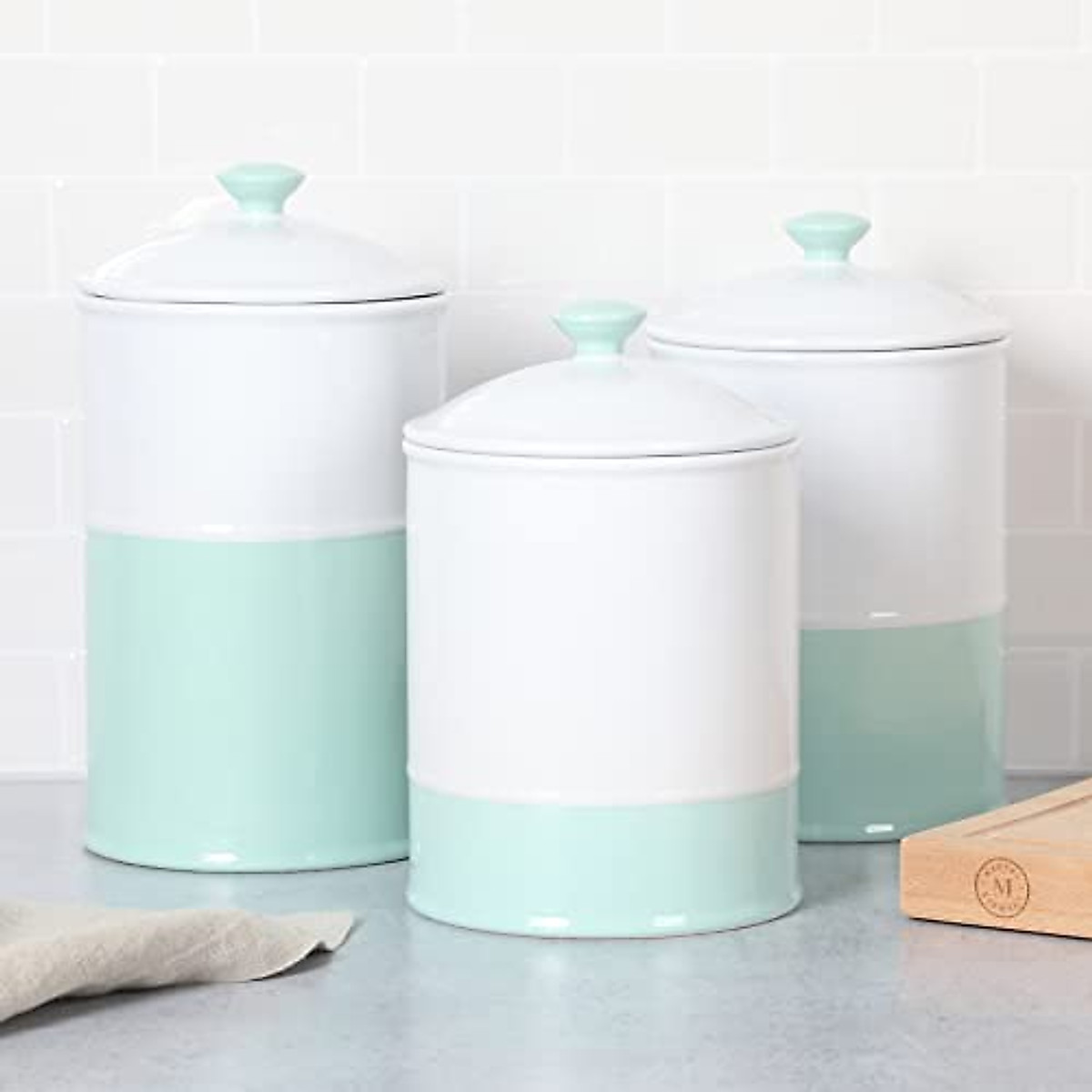 Martha Stewart Canister Set, 6-Piece, Two-Tone
