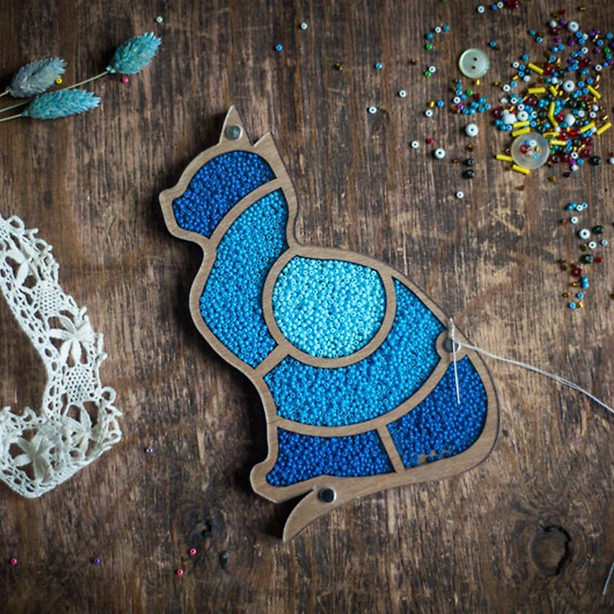 Lonjew Bead Organizer Storage With Transparent Lid Magnet Needle Holder Small Art Sewing Box Organization Tray Container Dividers Beads Parts Hobby Tool Cabinet Organizers Divided Trays