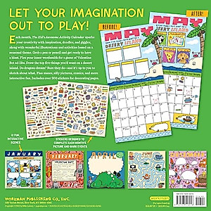 Kid's Awesome Activity Wall Calendar 2024: Includes 300+ Super Fun Stickers!