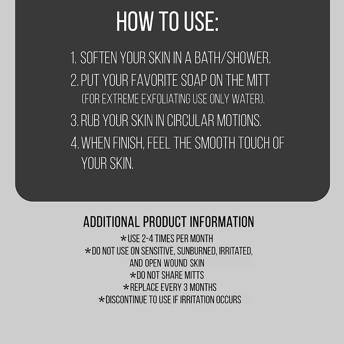 Valitic Exfoliating Glove - Body Scrubber Exfoliator Mitt for Use at Shower or Bath - Exfoliating Body & Face Dead Skin Remover - Korean Style Exfoliating Women & Men Washcloth