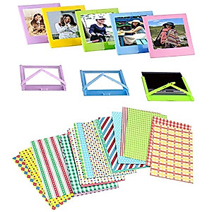 Fujifilm Instax Mini 11 Instant Camera with Case, 60 Fuji Films, Decoration Stickers, Frames, Photo Album and More Accessory kit (Sky Blue)