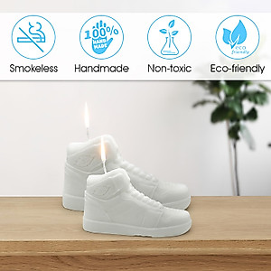 Sneaker Candle for Sneakerhead Room Decor - Shoe Candle Gifts for Sneaker Heads - Birthday Cake Topper - Sneakerhead Gifts - Sneaker Head Room Decorations and Sneaker Head Gift (Small)