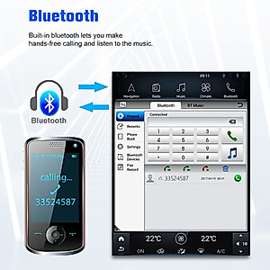 Car Radio Stereo for Dodge Ram 2013-2018 1500 2500 3500 10.4 Inch T Style with CarPlay Android Auto GPS Navigation