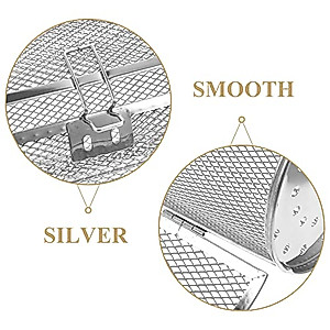 Luxshiny Hibachi Grill Stainless Steel Rotisserie Basket, Grilled Cage Basket Round Rotating Basket Air Fryer Accessories for BBQ Grill Bakeware (12×23cm) Grilling Accessories