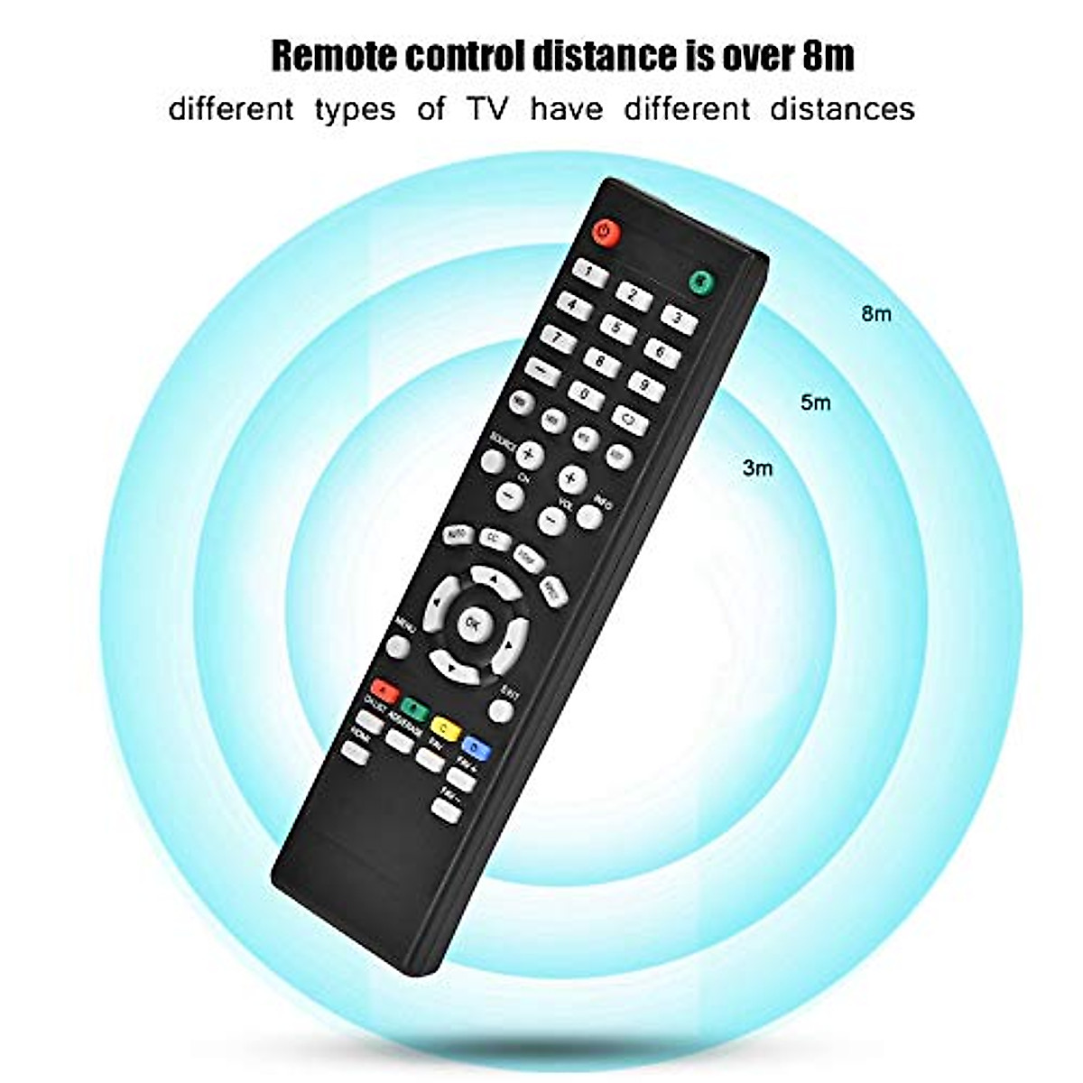 Bewinner Universal TV Remote Control for SEIKI TV, 8m Distance Fast Response Television Remote Controller Universal TV Controller for SEIKI, Easy to Operate