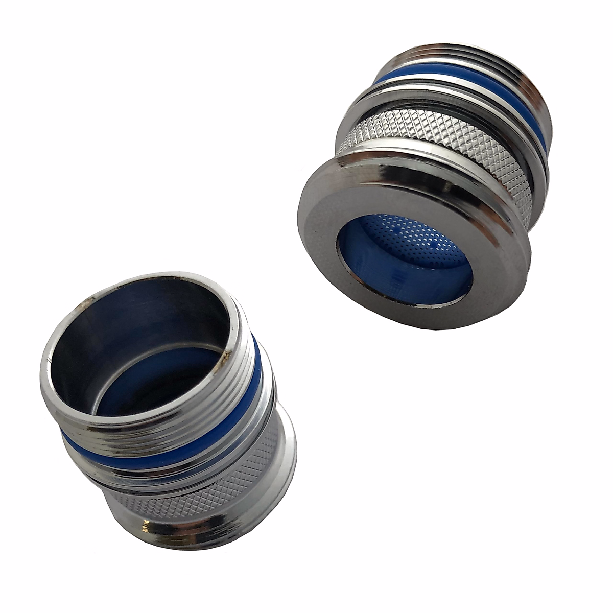 Neoperl Cache to Hose Faucet Adapter - Convert Hidden Aerator to Take 3/4" Male for Kitchen Appliances - Solid Brass, Chrome Plated