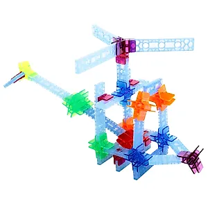 Brackitz Mini STEAM Education Center | STEM Construction Building Block Toy | Sensory Learning Toys for Children PreK-6 | 204 Pc Set