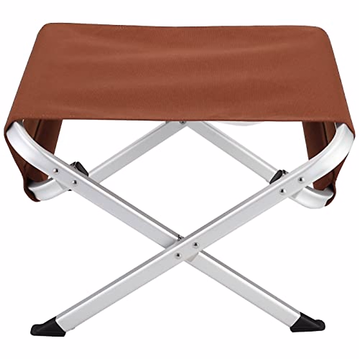 Snow Peak Fireside Ottoman - Fire-Resistant Fabric and Collapsible - Brown, L 19.5" 20" H 12.5"