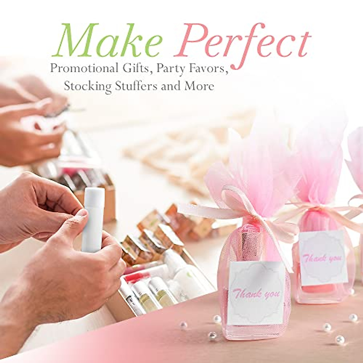 Belladonna Peppermint Lip Balm 50 Pack - Moisturizing Lip Balm Contains Vitamin E Shea Butter and Other Natural Ingredients Comes in Customizable Packaging