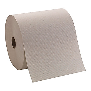 Pacific Blue Basic Recycled Hardwound Paper Towel Rolls by GP PRO (Georgia-Pacific), Brown, 26301, 800 Feet Per Roll, 6 Rolls Per Case