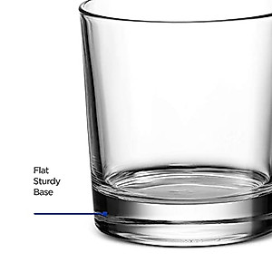 Godinger Old Fashioned Whiskey Glasses, Italian Made Drinking Glasses, Glass Cups, Whiskey Gifts - Set of 4