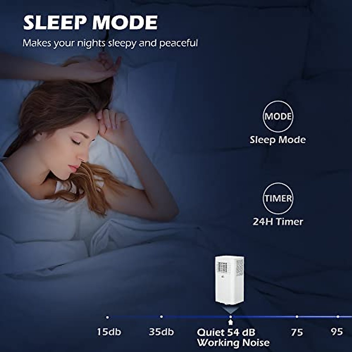 HOMCOM 10,000 BTU Portable Air Conditioners with Remote, for Rooms Up to 441 Sq. Ft., Cool Dehumidifier Fan 3-in-1 Portable AC Unit with Window Kits, White