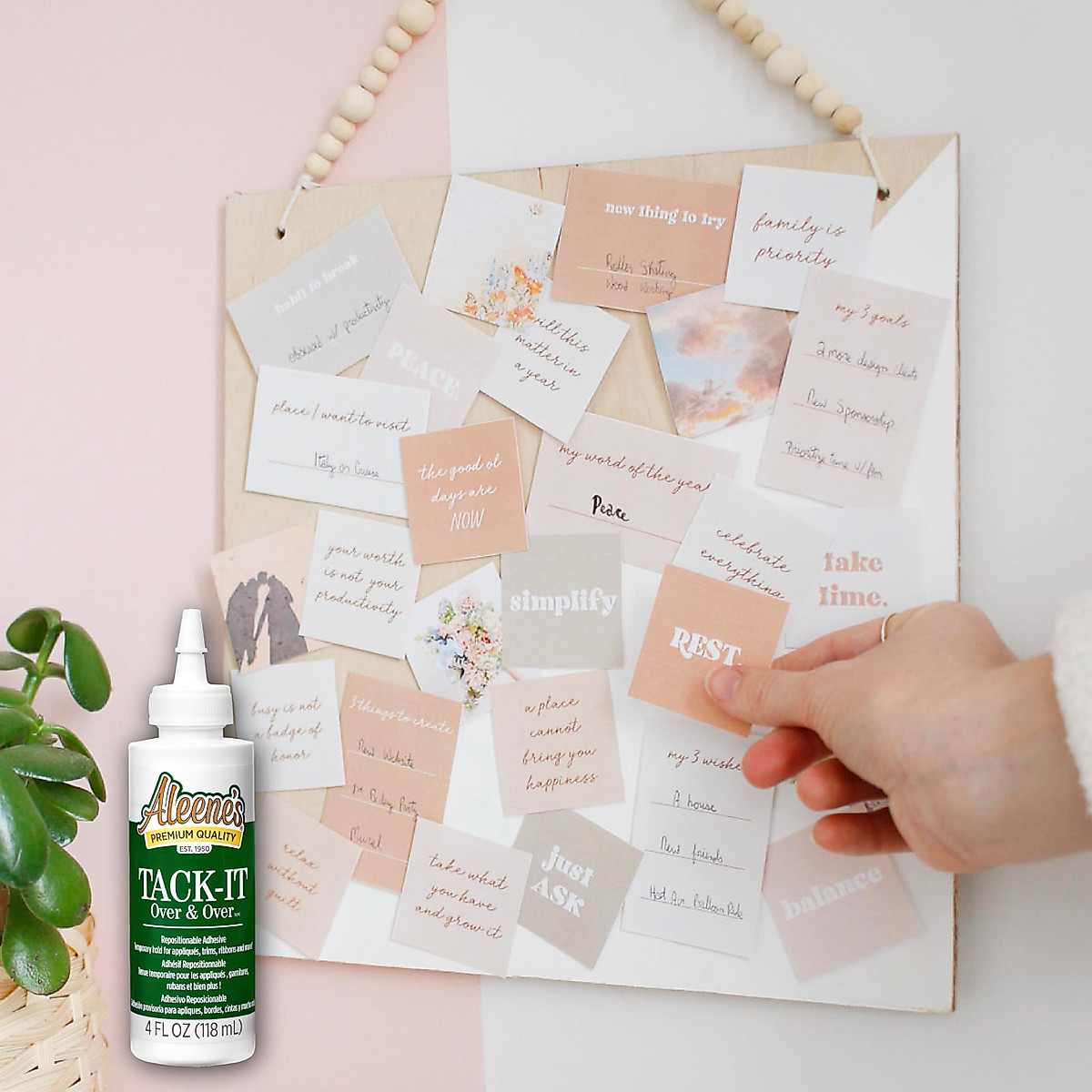 Aleene's 29-2 Tack-It Over & Over Liquid Glue 4oz