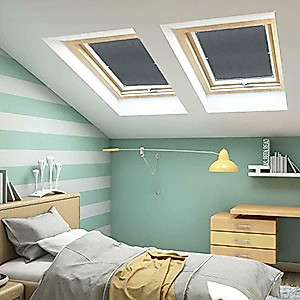 ZHhan Blackout Roof Skylight Blind Window Curtain for Velux F06 206 Roof Windows with Sucker UV Protection Without Drill and Easy InstallationSucker