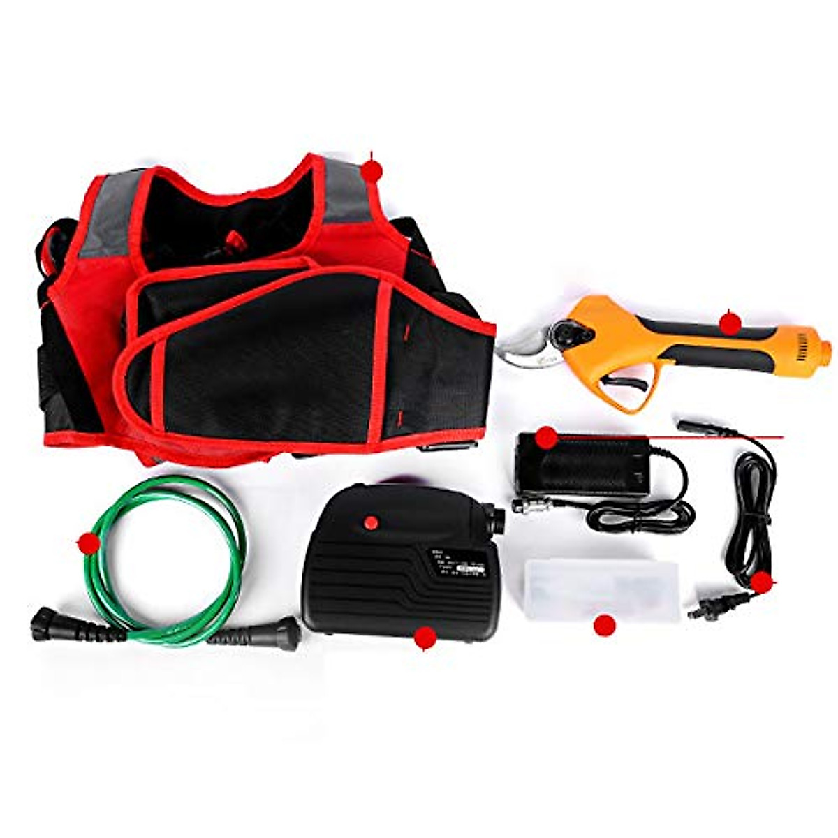 DAPAO Electric Pruning Shears,Lithium Battery Gardening Fruit Tree Pruning Shears,Household Agricultural Garden Pruning Shears,Simple Operation/Long-Lasting Battery Life/Non-Slip Handle