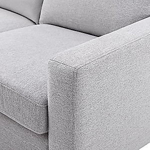 Morden Fort Couch Oversized, Sectional Sofa No-Sagging Comfy, Couches for Living Room Dust-Proof, Sectional Couch L-Shaped Reversible, Sofas & Couches with Chaise, Modular Sectional Sofa Couch L Grey